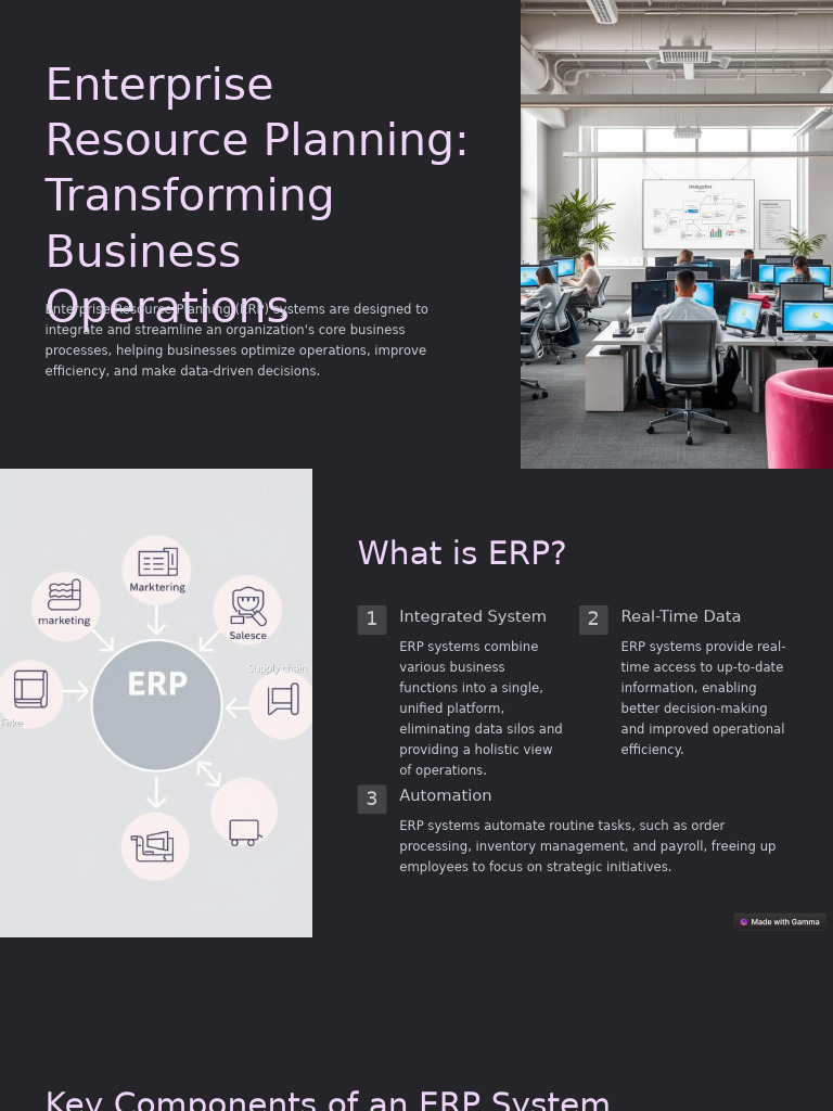 ERP Systems: Streamlining Business Operations | PDF | Enterprise Resource Planning | Cloud Computing