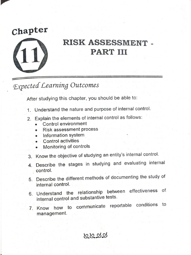 Chapter 11 Risk Assessment Part III | PDF