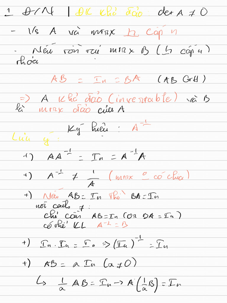 Inverse of Matrix - Invertability | PDF