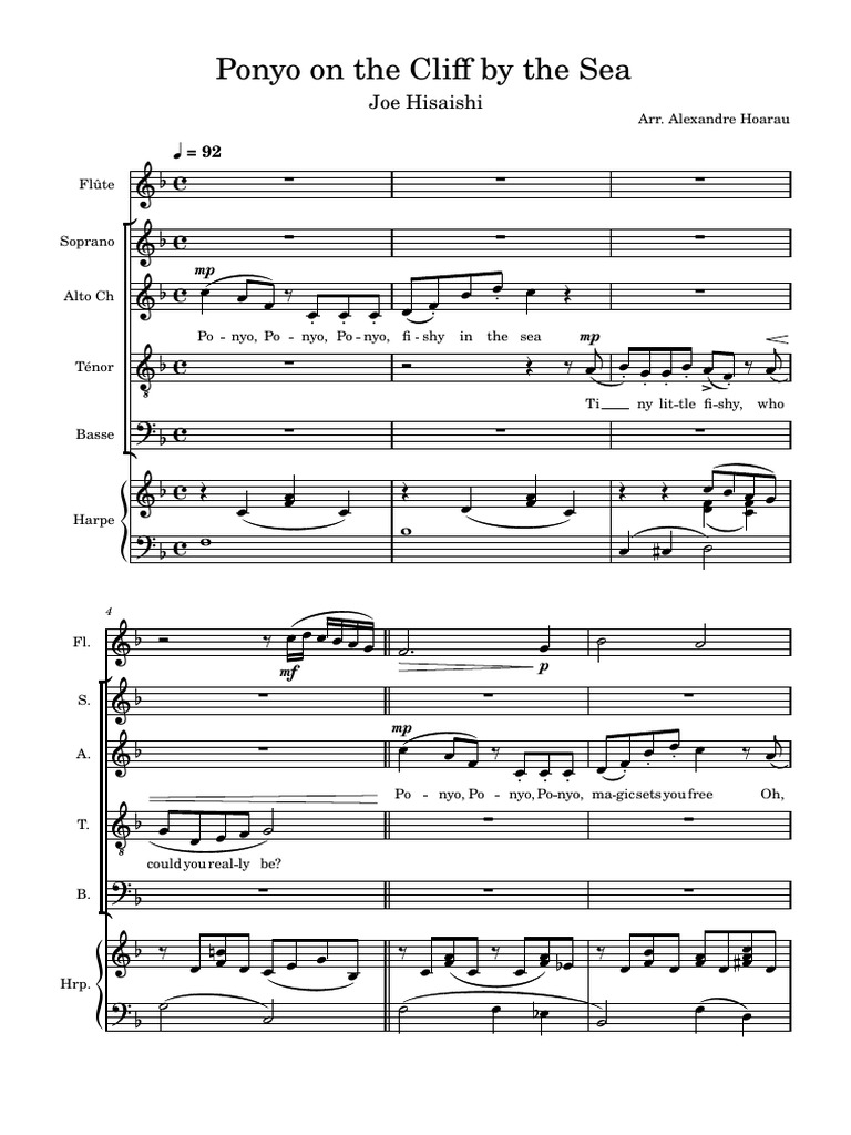 Ponyo On The Cliff by The Sea | PDF