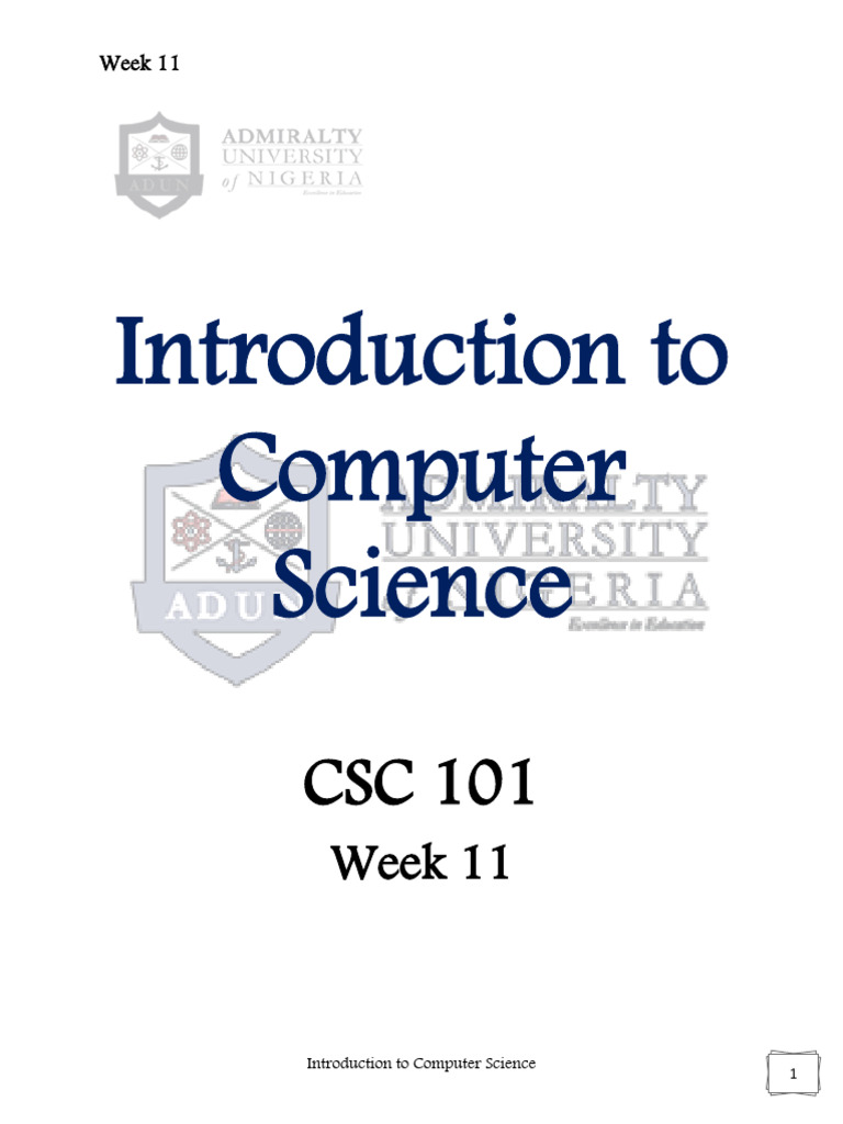 Week 11 COS 101 Student | PDF | Databases | Security
