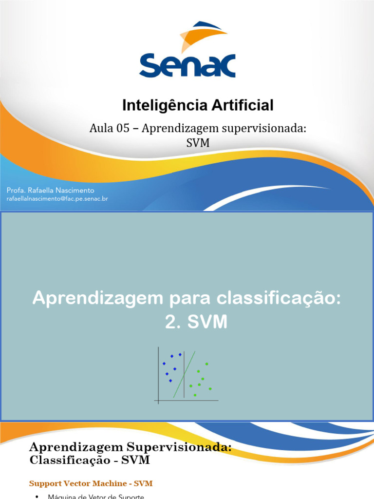 AULA 05 - Aprendizagem Supervisionada - SVM _ KNN _ Naive Bayes | PDF | Inferência bayesiana ...