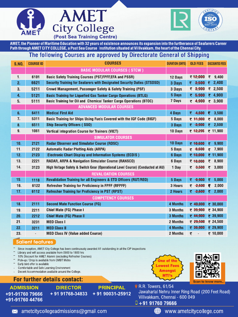 AMET City College Brochure | PDF