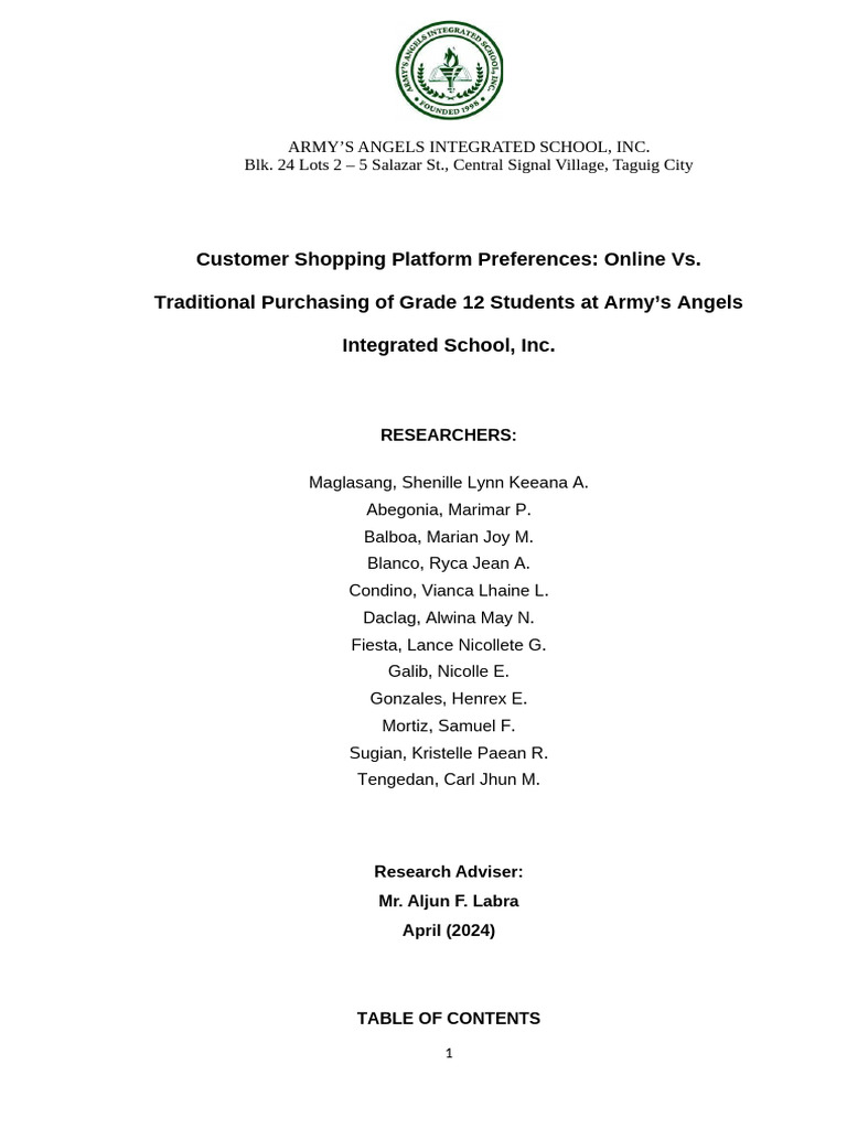 Practical Research Group 2 | PDF | Online Shopping | Retail