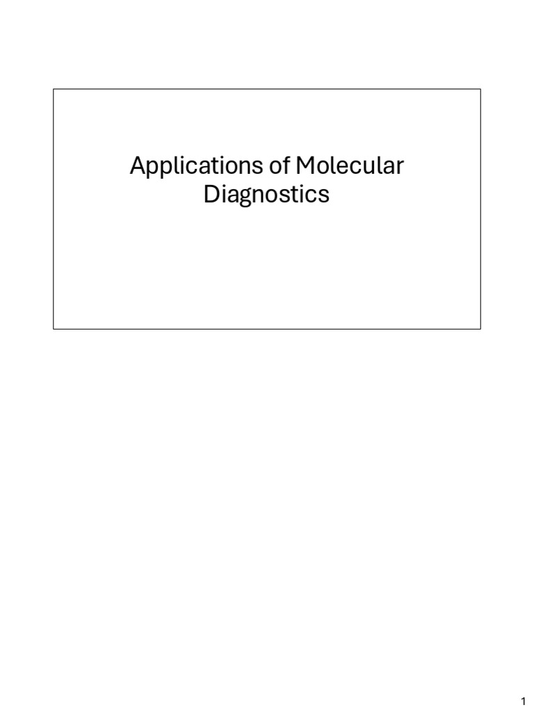 Molecular Diagnostics in Clinical Microbiology | PDF | Polymerase Chain ...