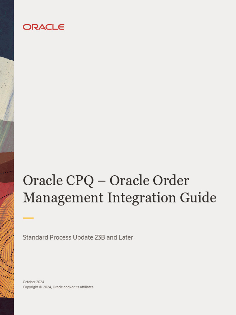 CPQ-OrderManagement Integration StandardProcess 24D Oct2024 | PDF ...