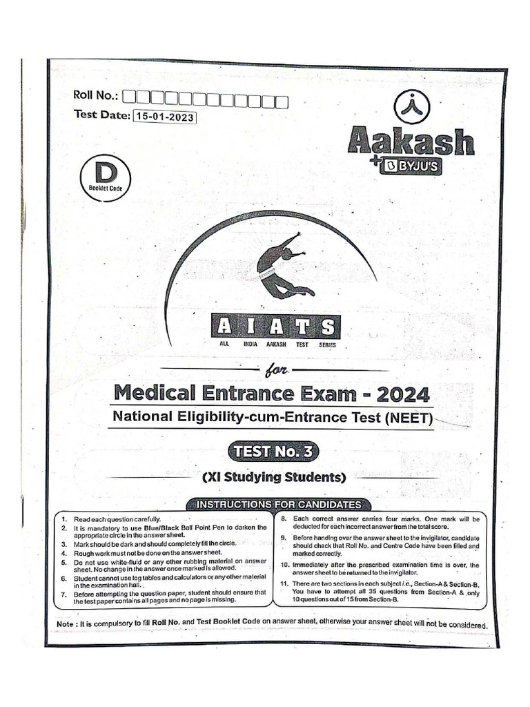 Aiats-03 (Tym) Practice | PDF