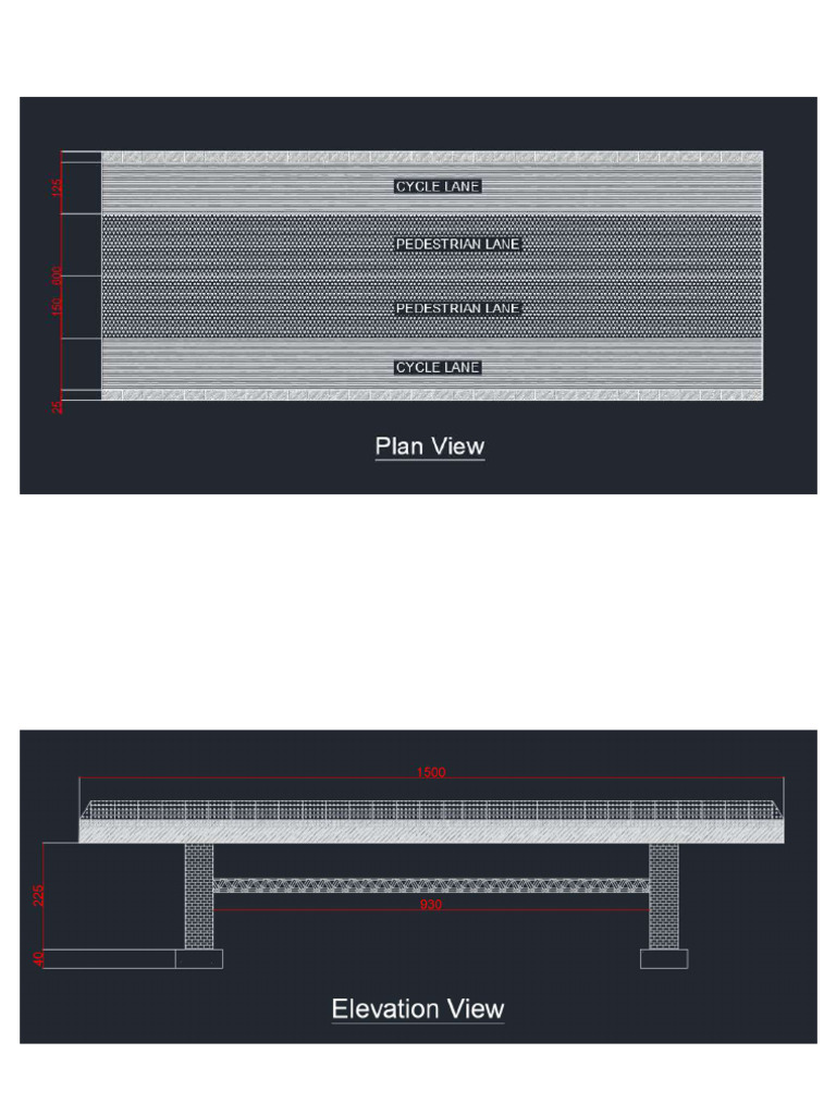 Bridge Design Drawing | PDF