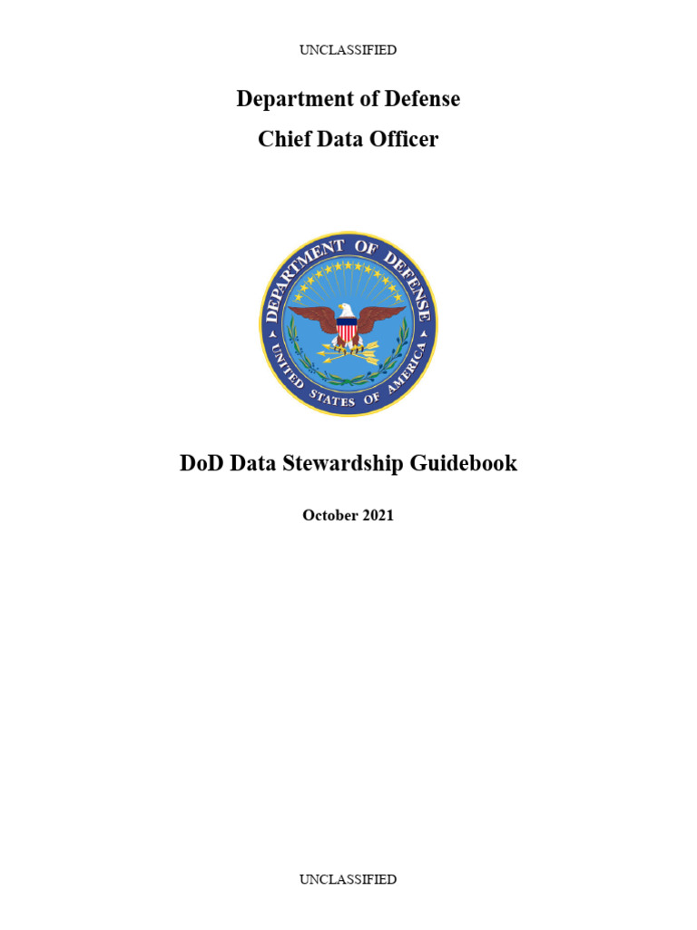 DoD Data Stewardship Guidebook | PDF | United States Department Of ...