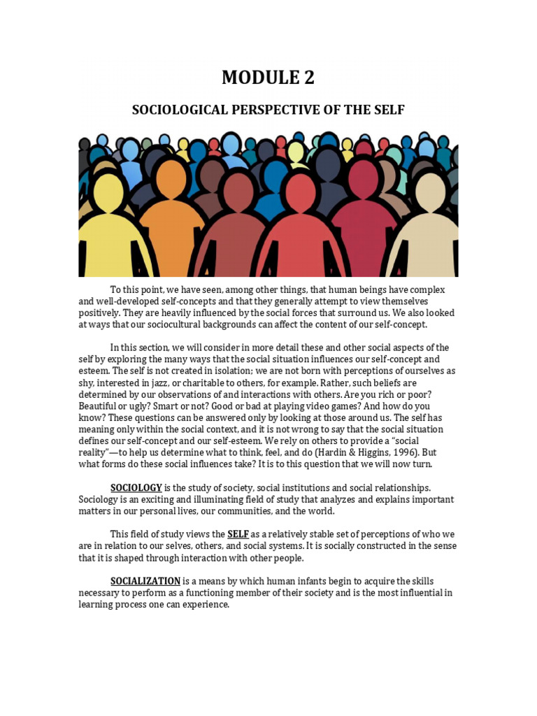 Sociological Perspectives on Self-Concept | PDF | Self Concept ...