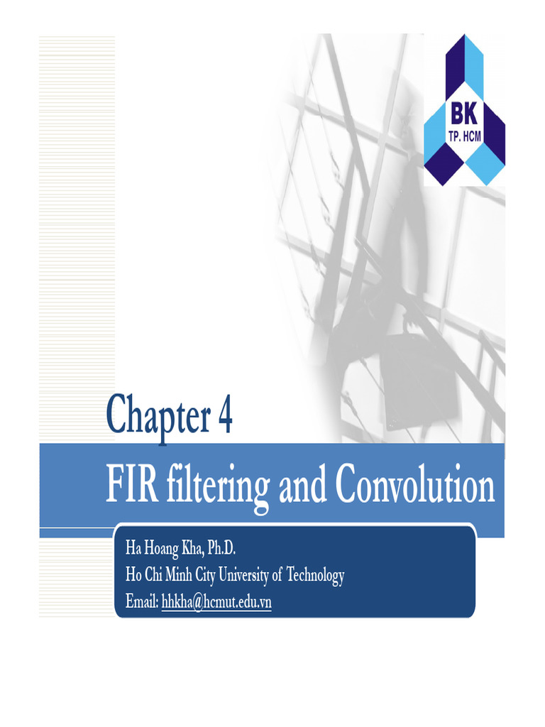 DSP-Lec 04-FIR Filtering and Convolution | PDF | Digital Signal Processing | Convolution