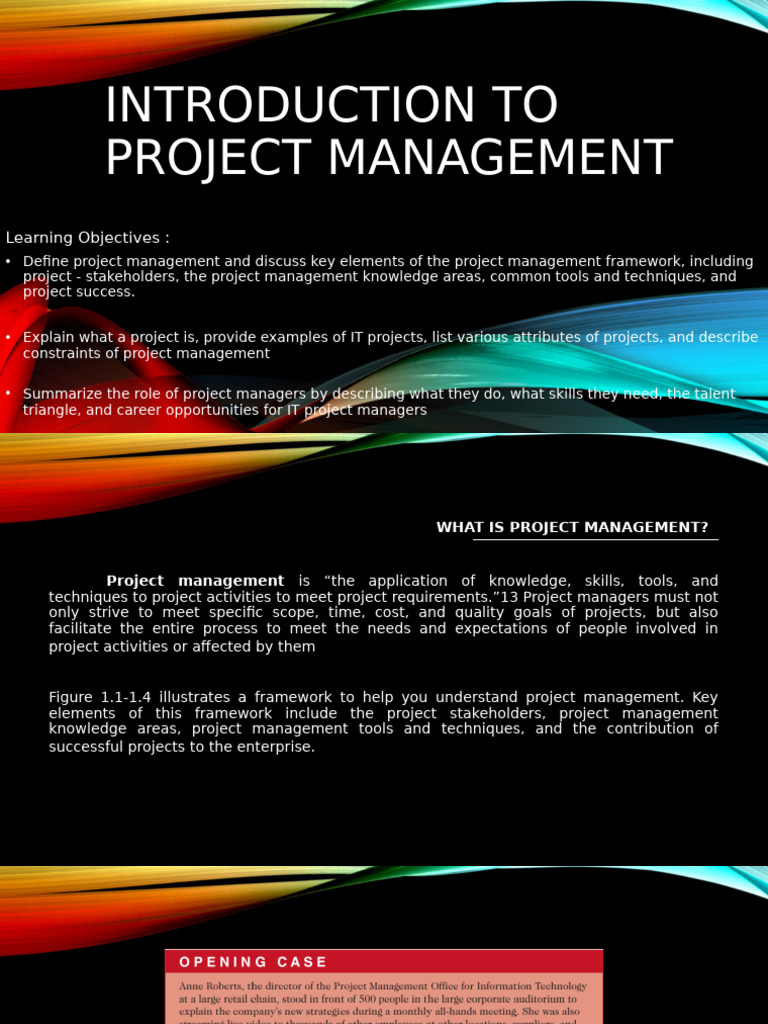 Introduction to Project Management Basics | PDF | Project Management | Business