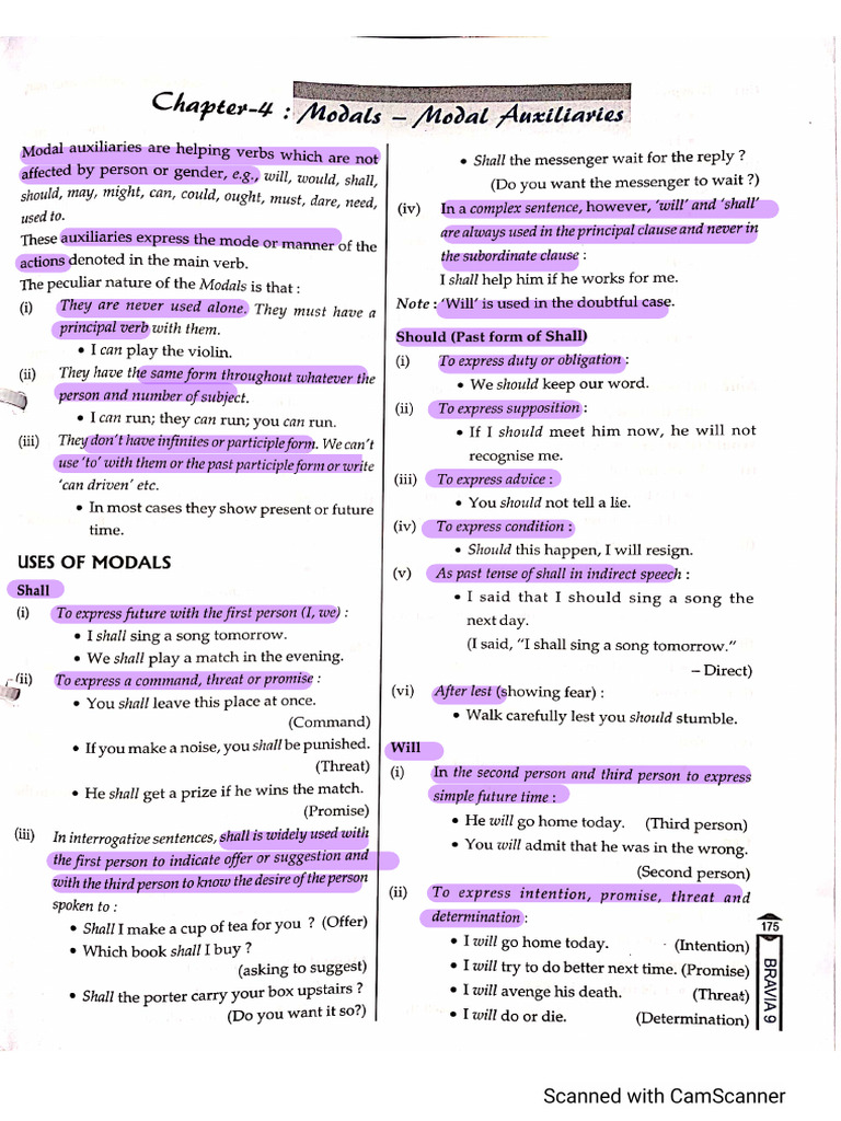 Grade 9 Modals | PDF