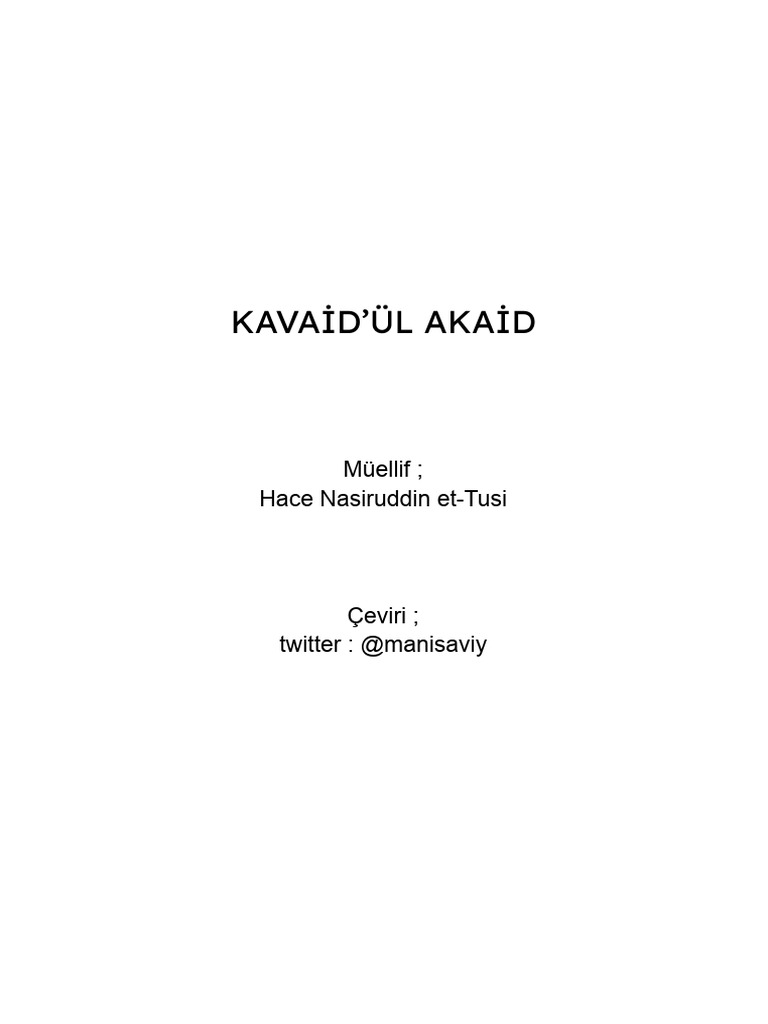 Kavaidul Akaid | PDF