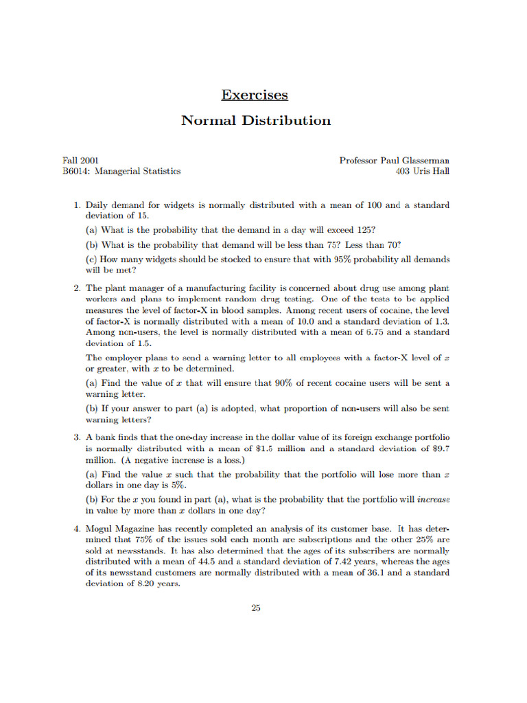 Normal Distribution | PDF
