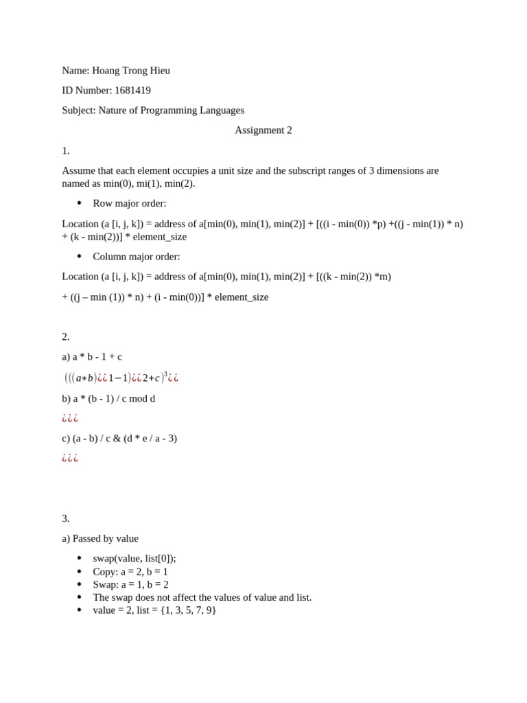 Programming Languages Assignment Overview | PDF | Computer Programming | Software Engineering