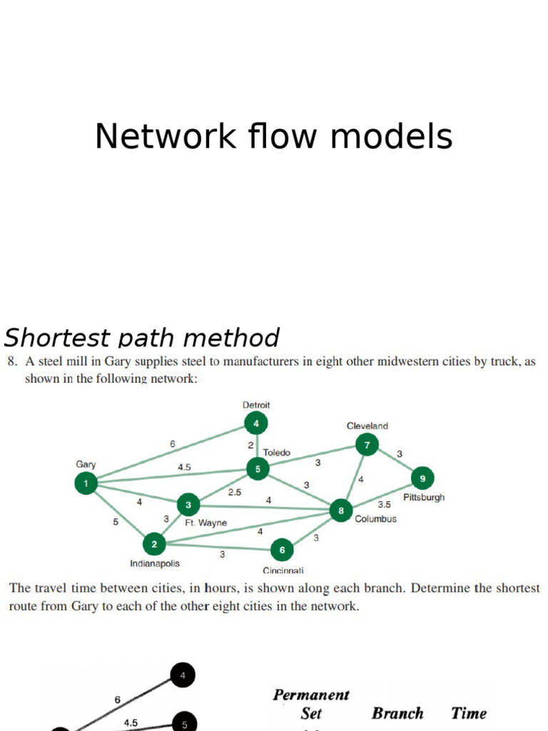 Network Flow Models Problem 8 | PDF