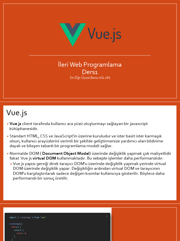 Ders1 Vue | PDF