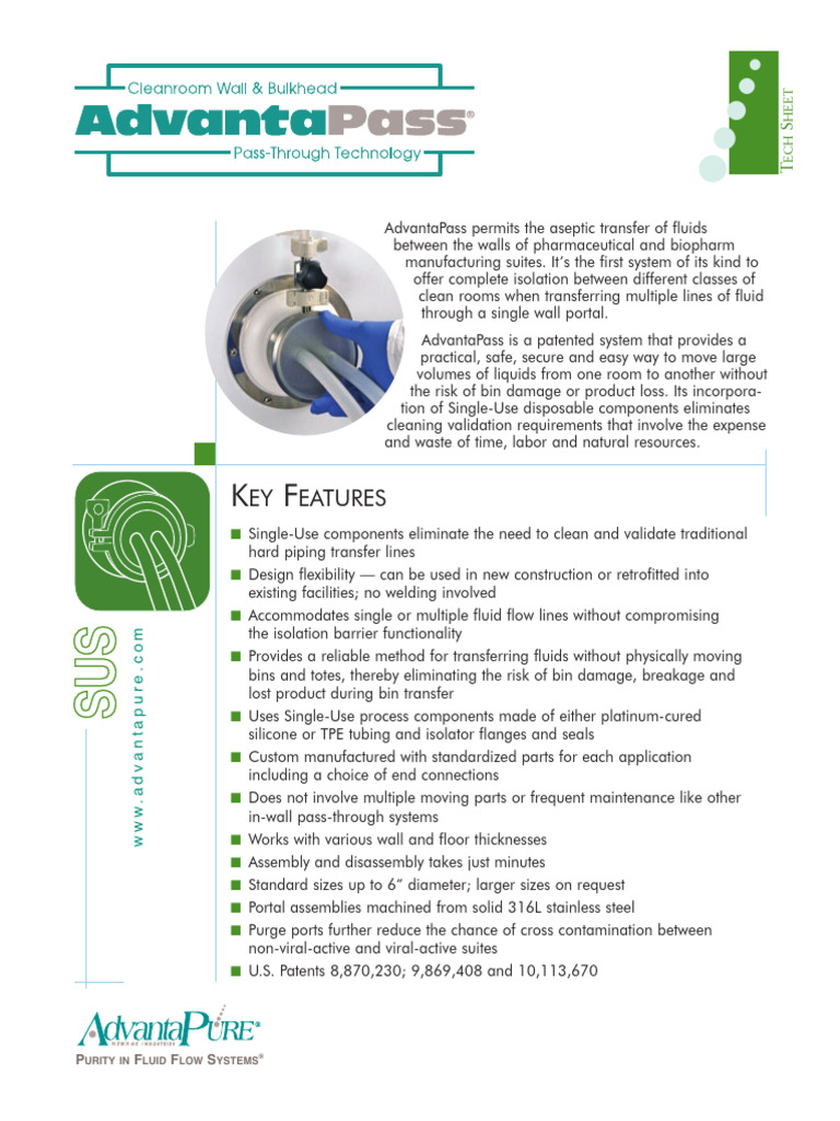 AdvantaPass Pass-Through Technology-1 | PDF | Pipe (Fluid Conveyance ...