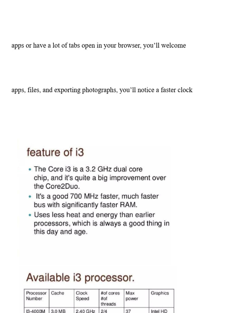 5-Overview of Intel Pentium, I (I3, I5, I7) Series Processor-21-12-2022 | PDF