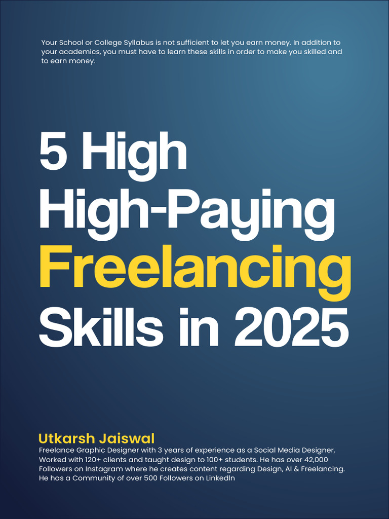 5 High Paying Freelancing Skills | PDF | Voice Over | Social Media ...