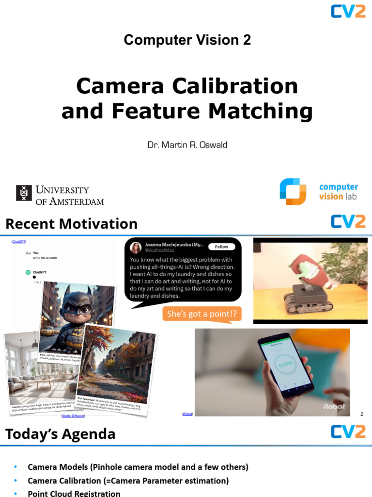 02 CV2 Camera Calibration Features | PDF | Multidimensional Signal ...