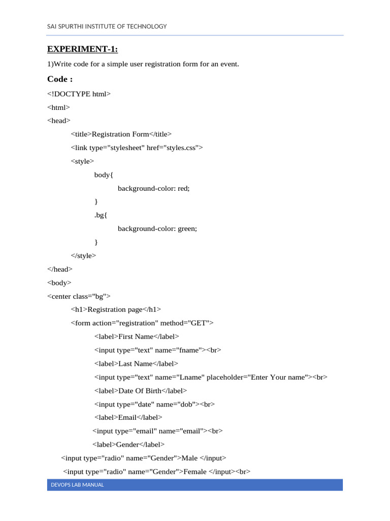 Devops Exp - 1 | PDF