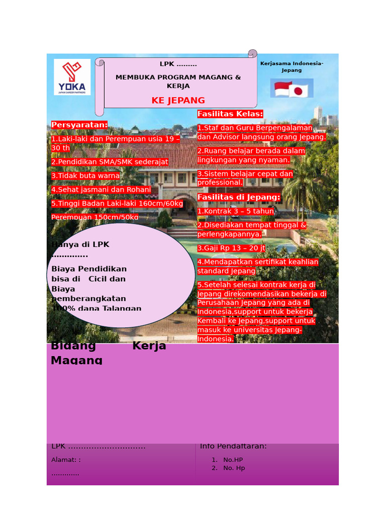 Brosur LPK YOKA | PDF