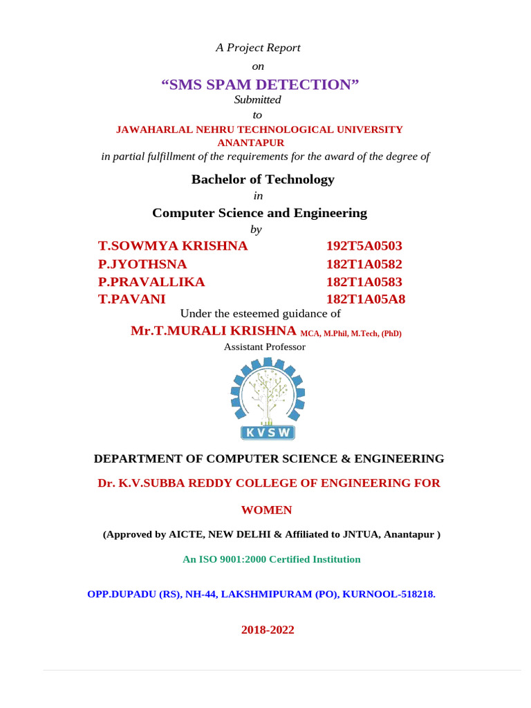 Sms Spam Detection | PDF | Machine Learning | Statistical Classification