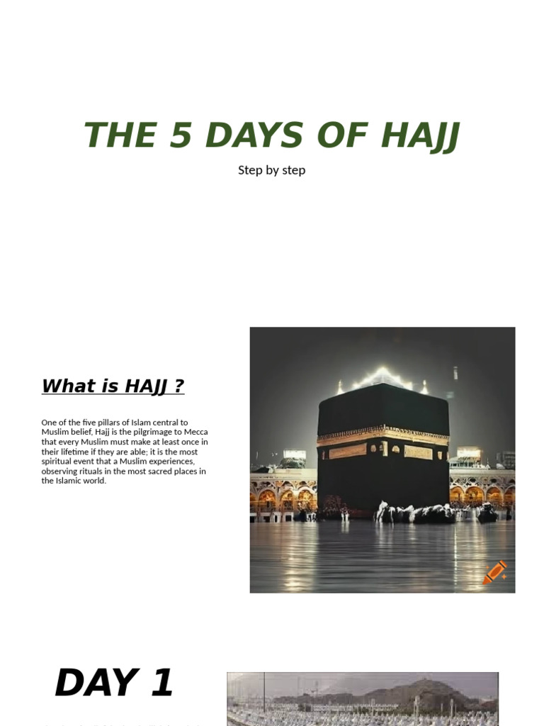 The 5 Days of Hajj | PDF
