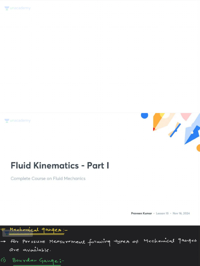 Fluid Kinematics Part I With Anno 1731773418374 Pdf