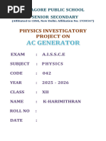 Physics Project Cover Pages | PDF