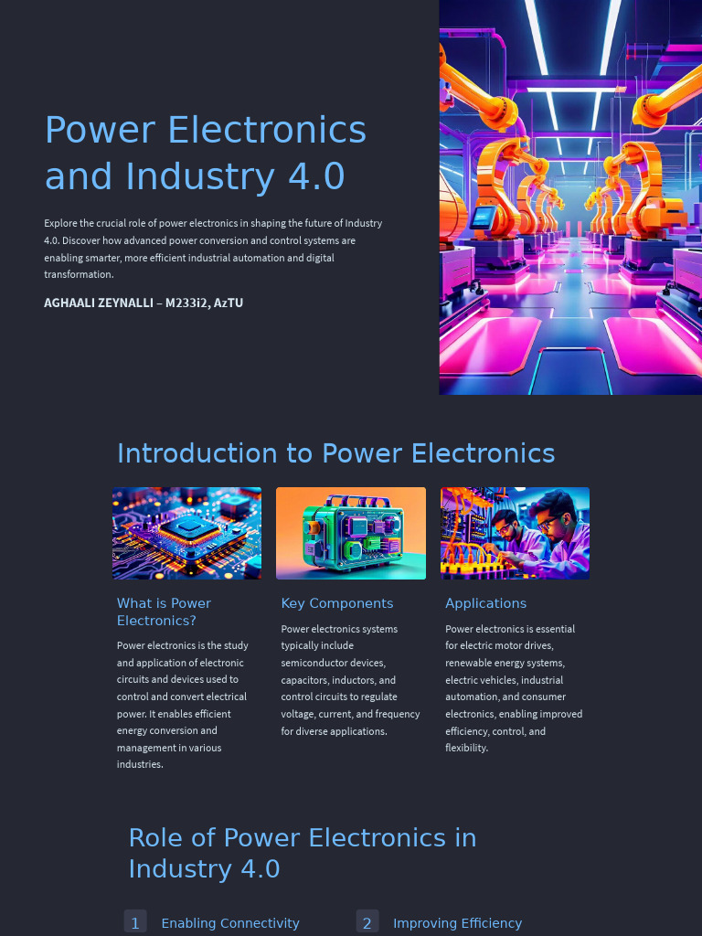 Aghaali Zeynalli - Power Electronics | PDF | Power Electronics | Electronics