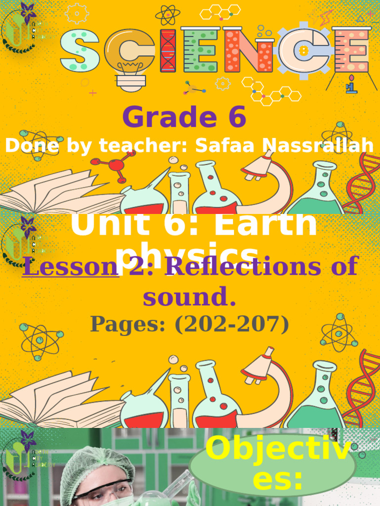 Lesson 6.2 (Reflections of Sound) GR 6 | PDF | Reflection (Physics) | Sound