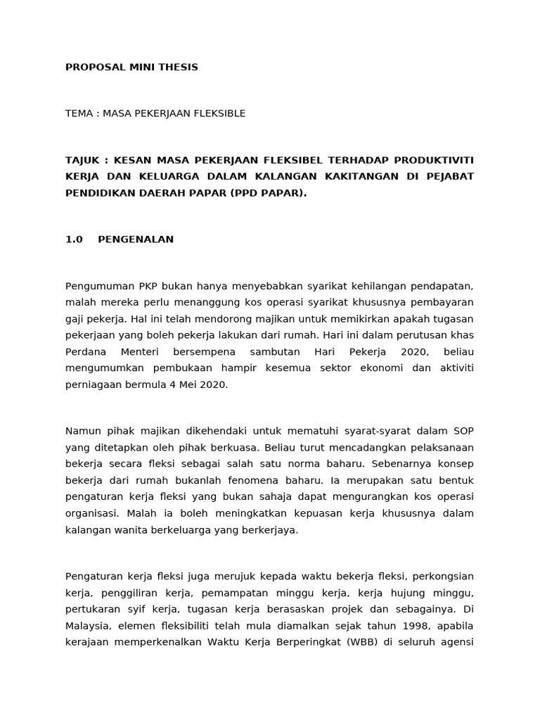RANGKA MINI THESIS | PDF