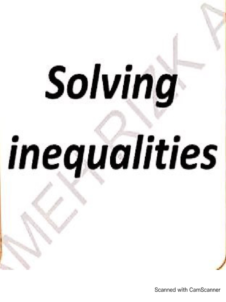 Math Ol Edexcel Inequalities Graph | PDF