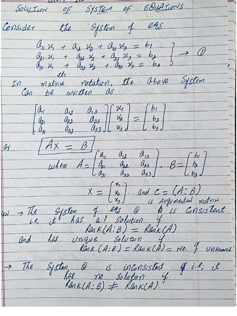 Solution of System of Eqs & Power Method of Finding Largest Eigen Value | PDF