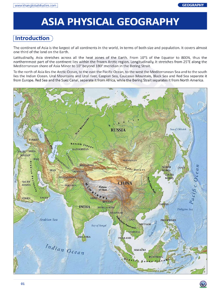 Asia Physical Geography Eng | PDF