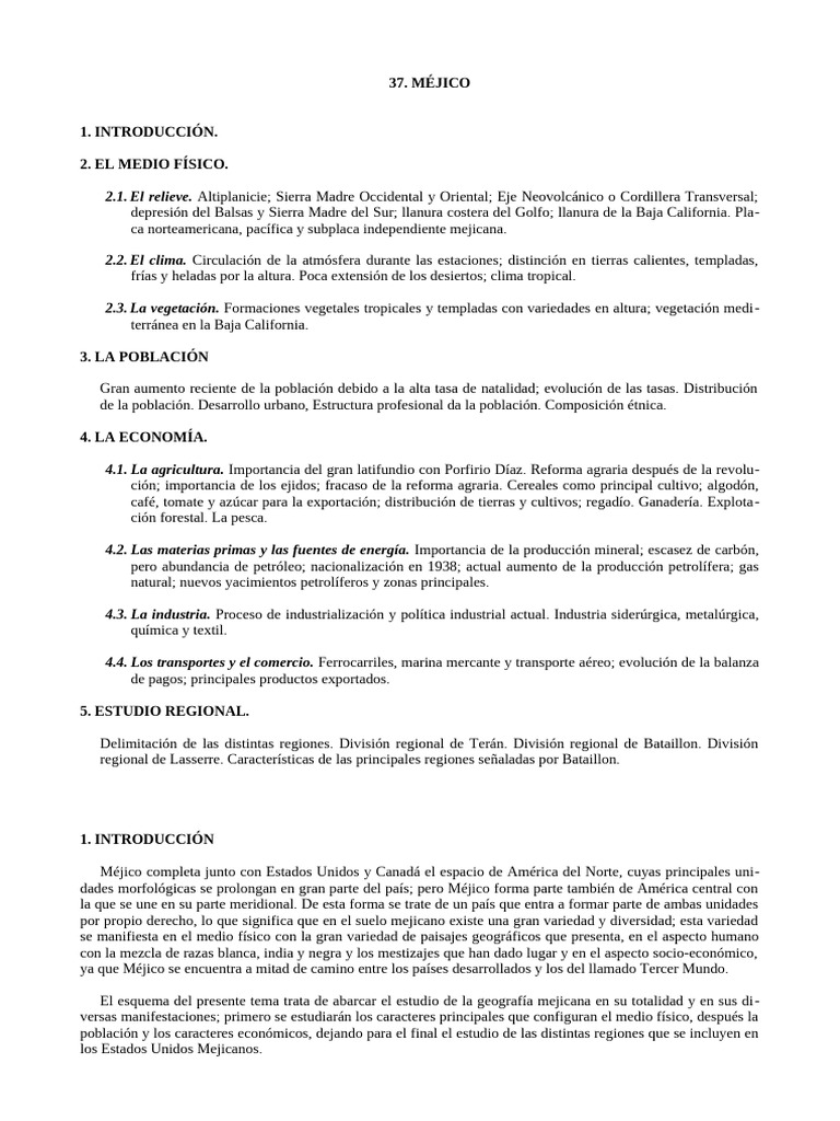 Méjico | PDF | Herida | Clima