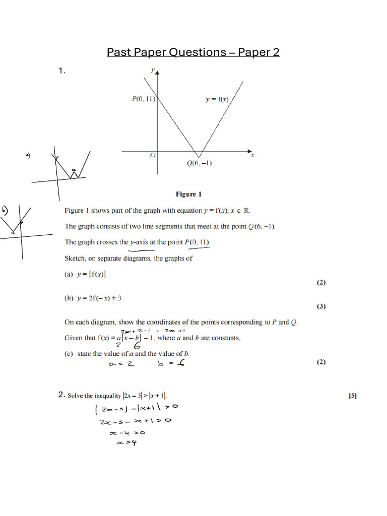 Past Paper Question Set 2 | PDF