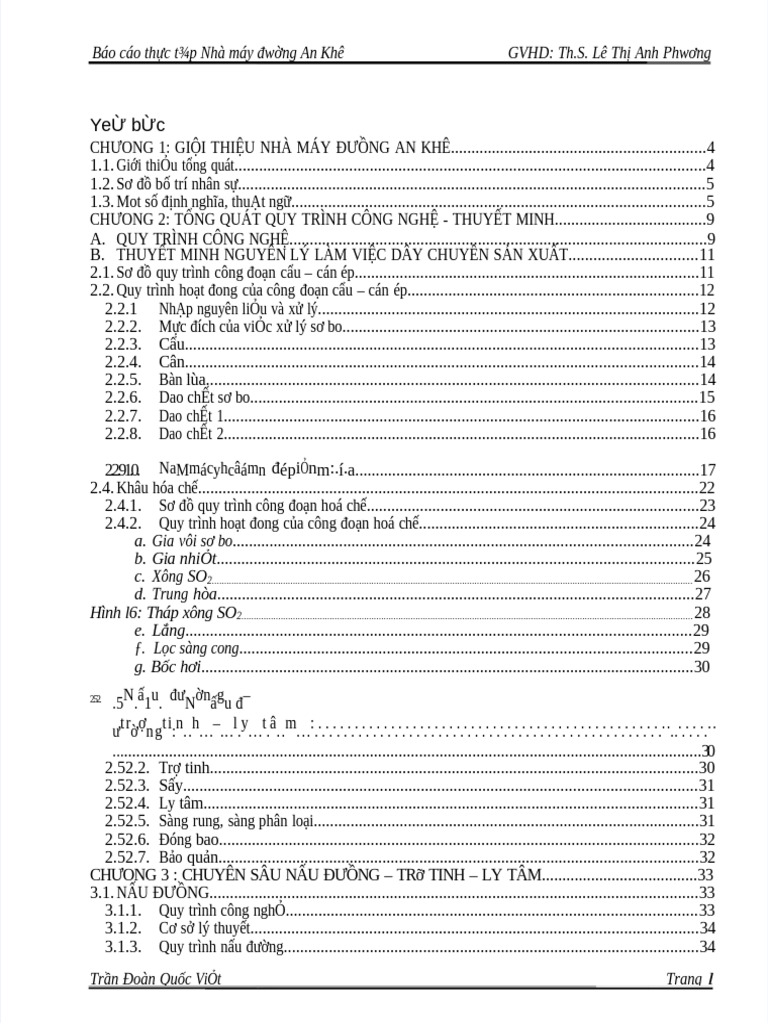 PDF 123doc Bao Cao Thuc Tap Nha May Duong An Khe - Compress 1 | PDF