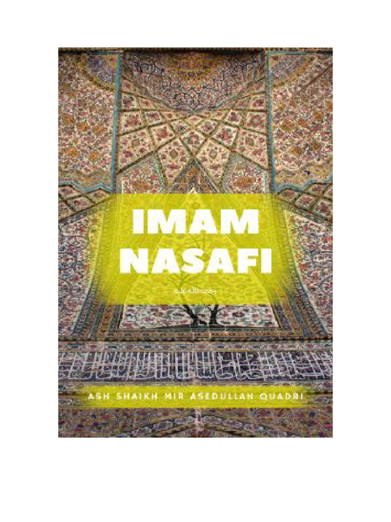 Imam Abu Hafs An-Nasafi: Scholar Overview | PDF | Sharia | Islamic ...