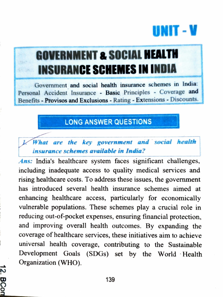 Health Insurance Unit 5 | PDF