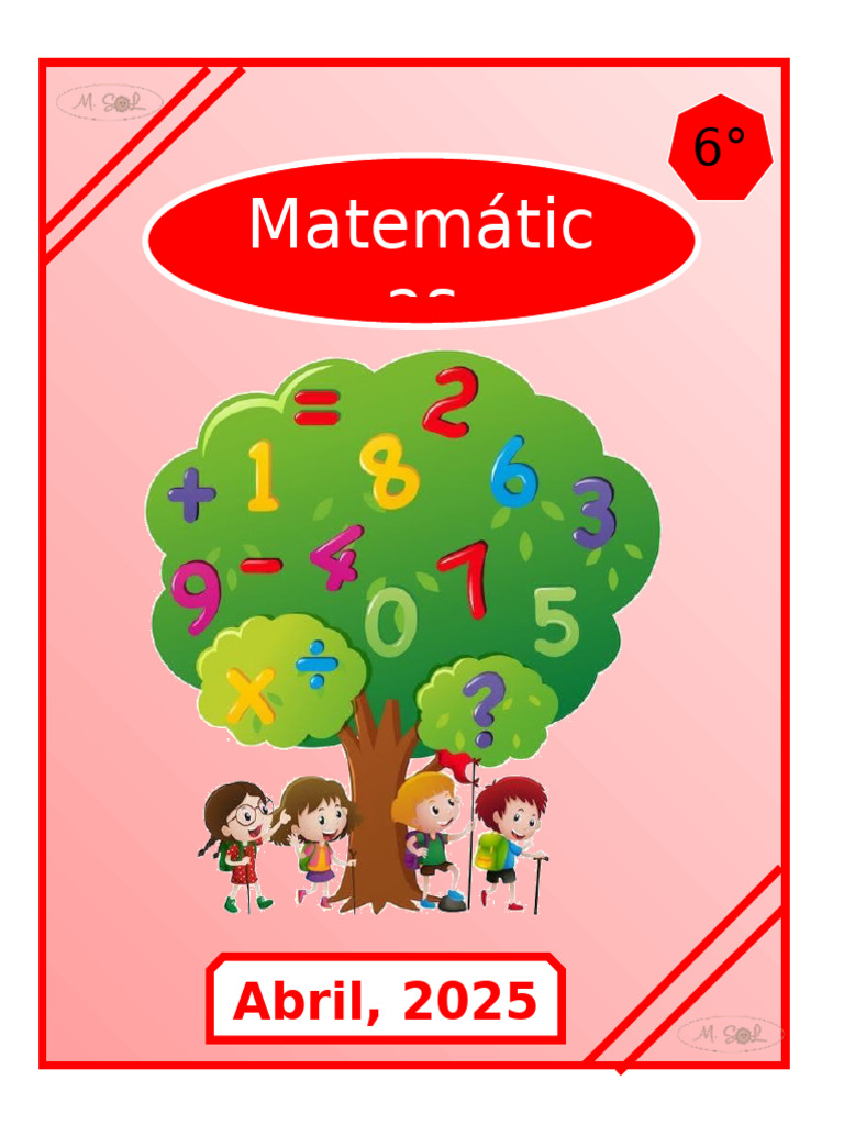 6 Folleto Anexos Matem++¡ticas, Abril 2025 | PDF | Volumen | Litro