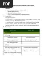 Elements of Drama for Grade 9 | PDF | Play (Theatre) | Genre