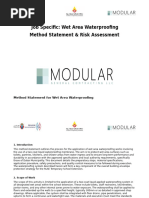Method Statement Water Ponding Test at Wet Area | PDF | Technology ...