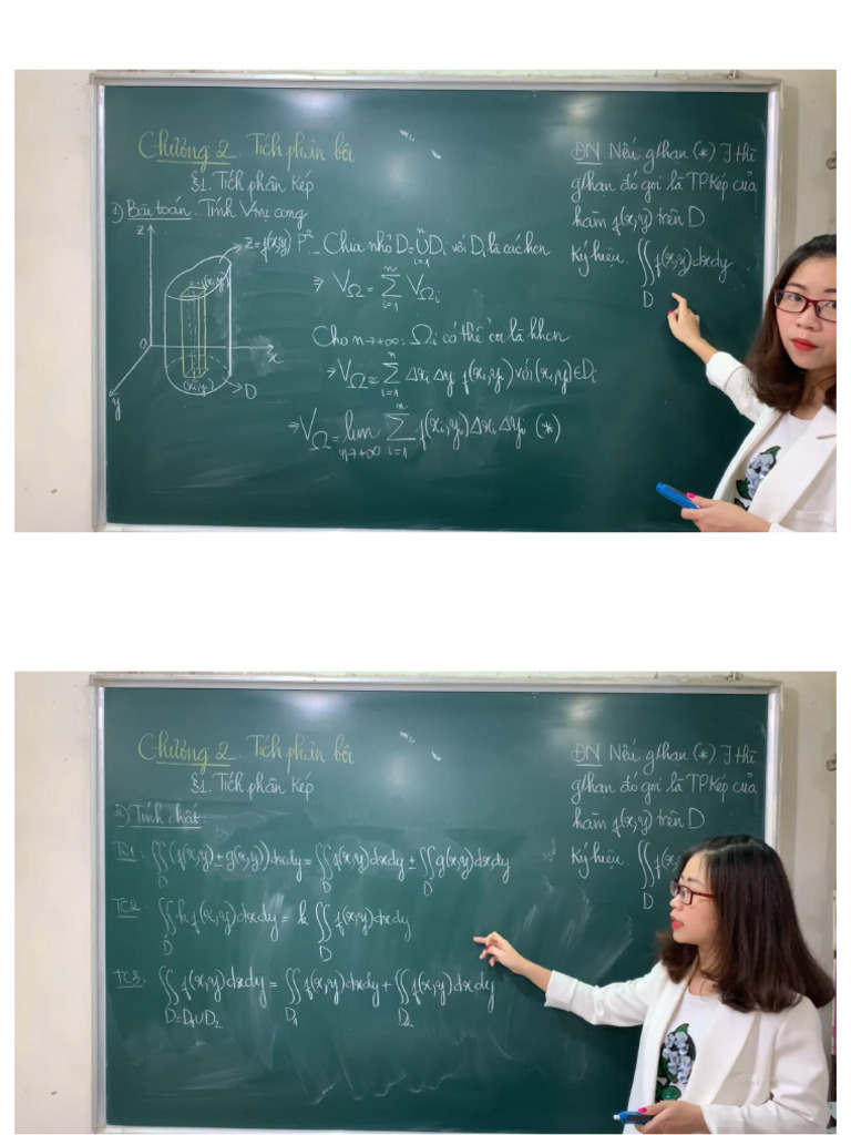 Tích Phân Kép p1,2 Miền D Là Hcn | PDF