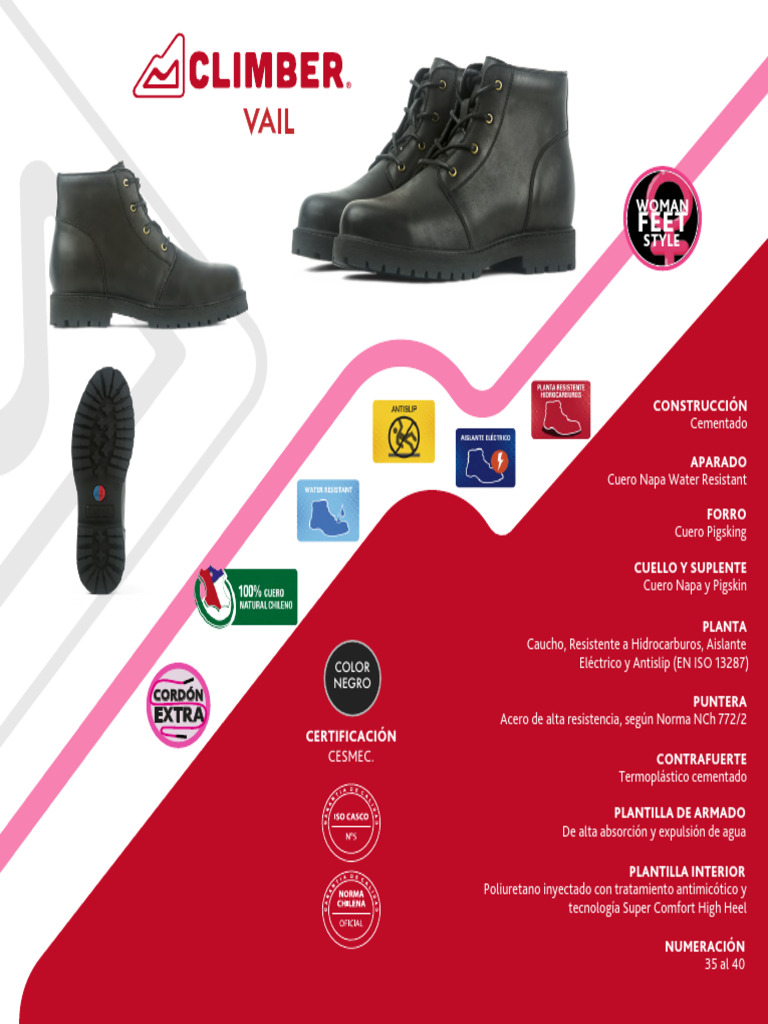 Ficha Tecnica Climber Vail | PDF