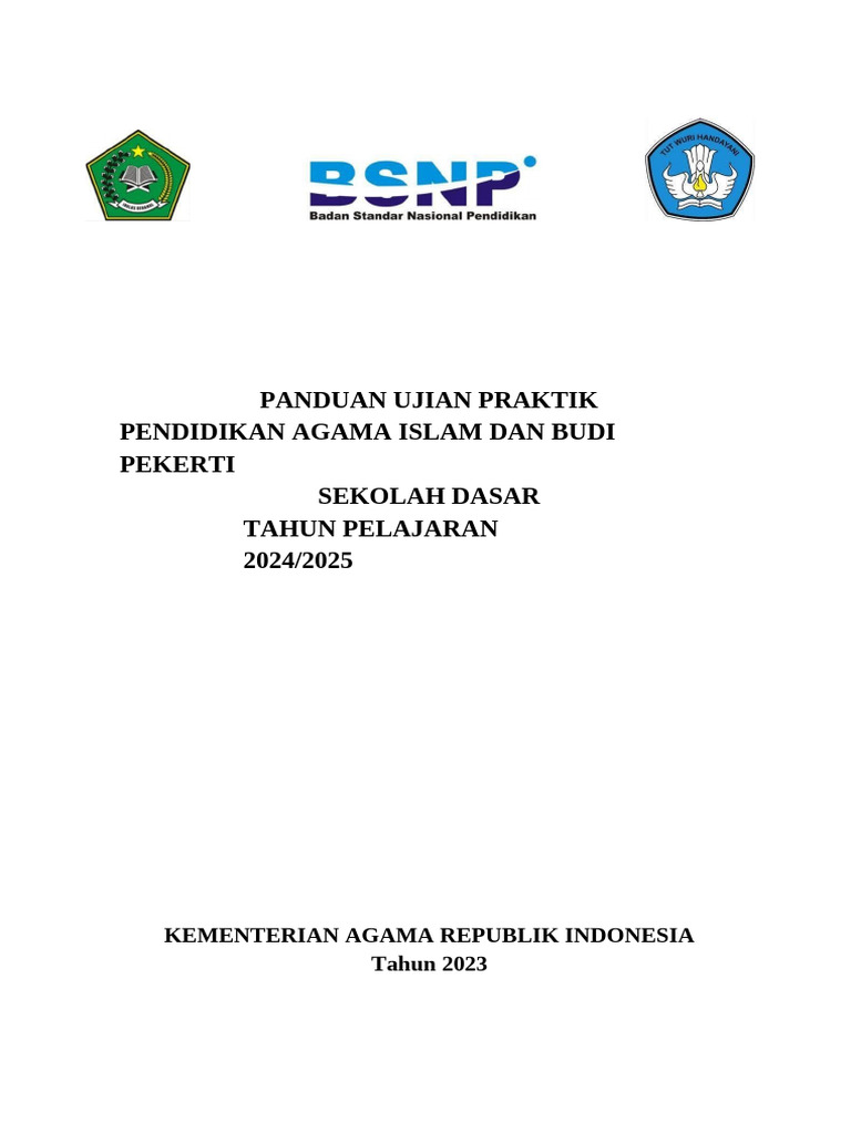 KISI-KISI UJIAN PRAKTIK PAI 2024-2025 | PDF