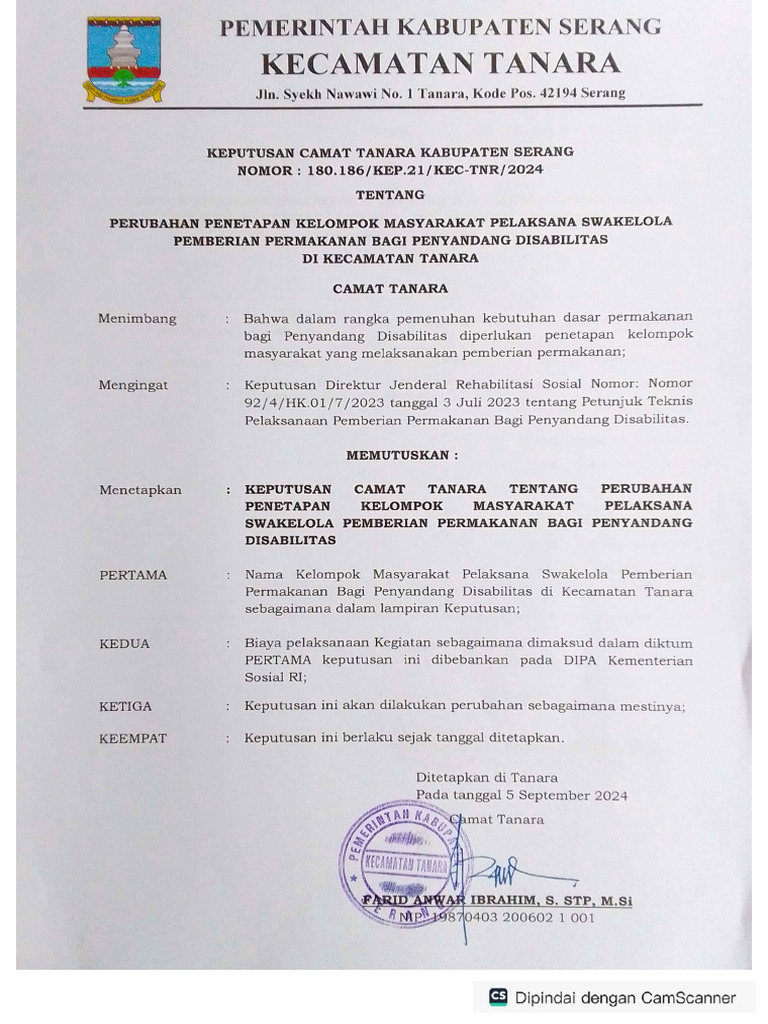SK Perubahan Pokmas | PDF